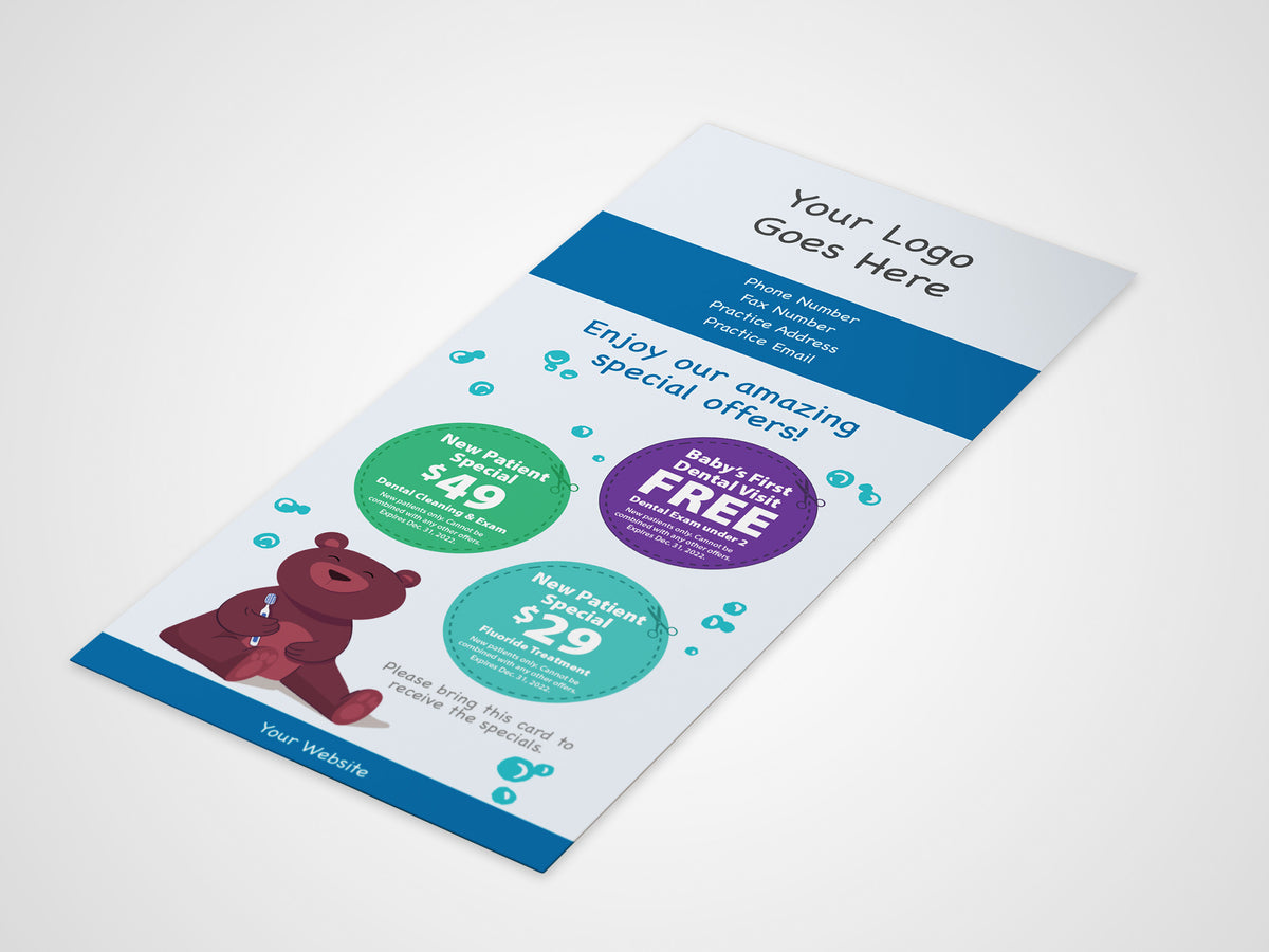 Full-Color Rack Cards (One-Sided) – Toothority